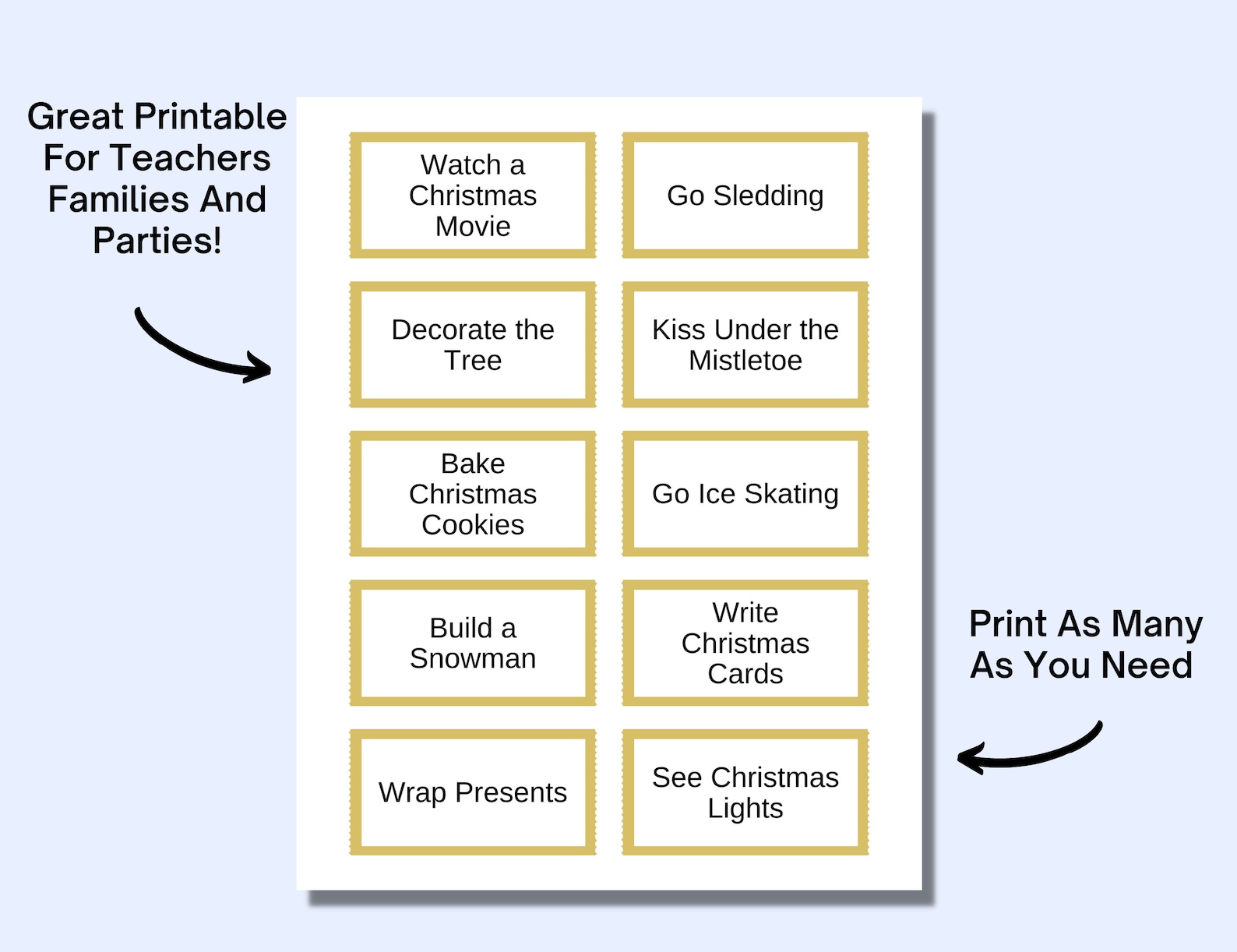 Christmas Charades, Christmas Party Games, Printable Christmas Party ...