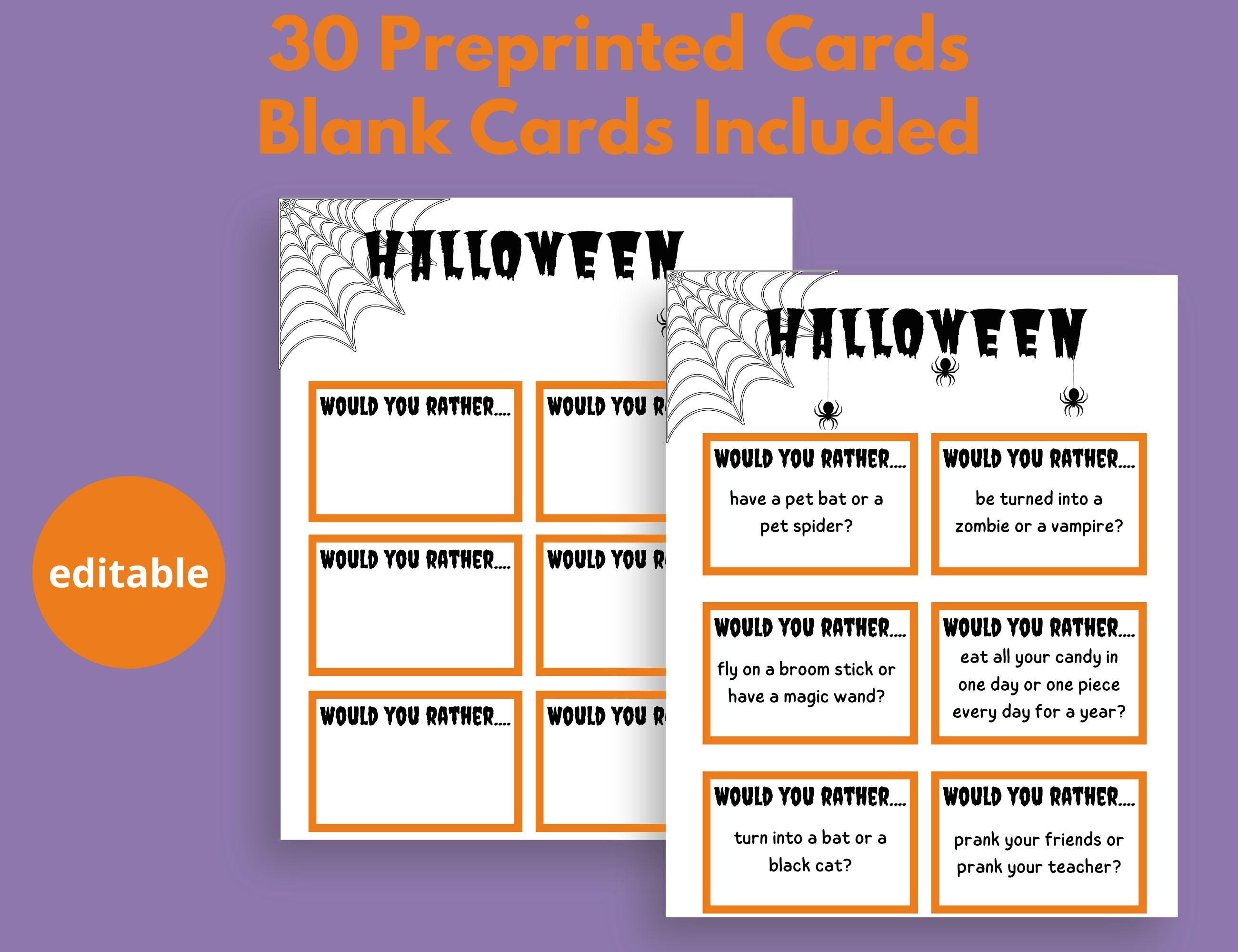 Printable Halloween Games Halloween Game for Kids, Teachers, Parties ...