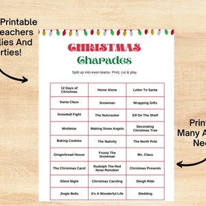 Who Am I Christmas Game, Festive Themed Party Game, Memory Game ...