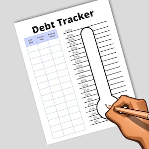 Printable Debt Tracker, Daily Tracking, Editable PDF, Debt Repayment ...