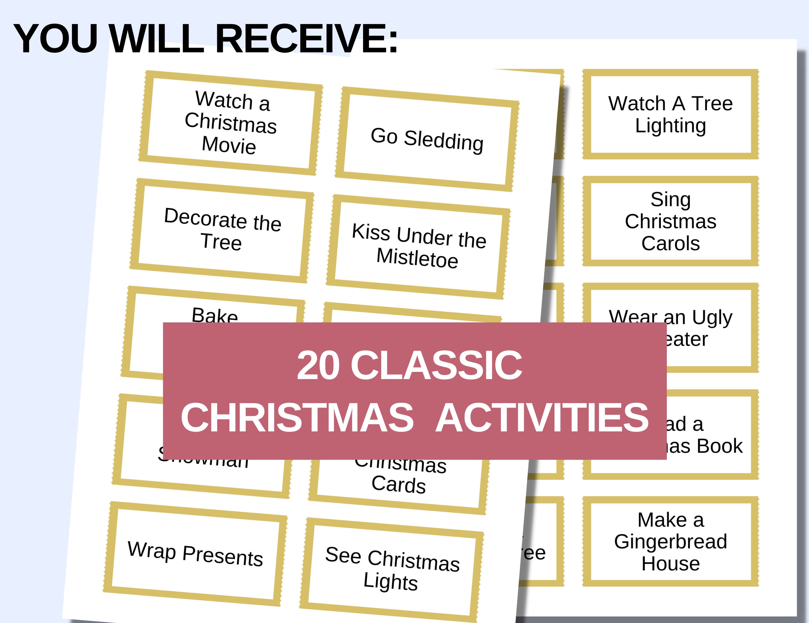 Christmas Charades, Christmas Party Games, Printable Christmas Party ...