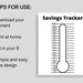 Printable Savings Tracker, Daily Savings, Editable PDF, Savings Plan ...