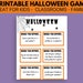 Printable Halloween Games Halloween Game for Kids, Teachers, Parties ...