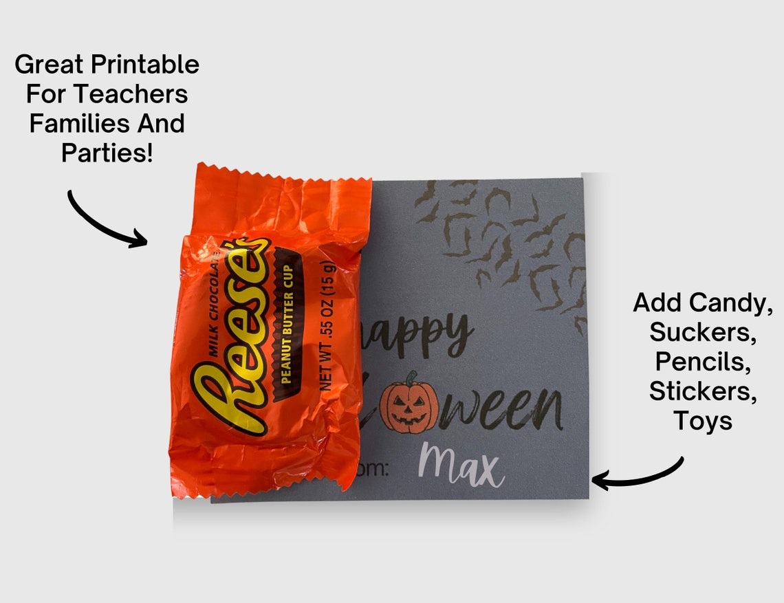 Multiple Halloween Printable Cards, Kids Halloween Party, Halloween ...