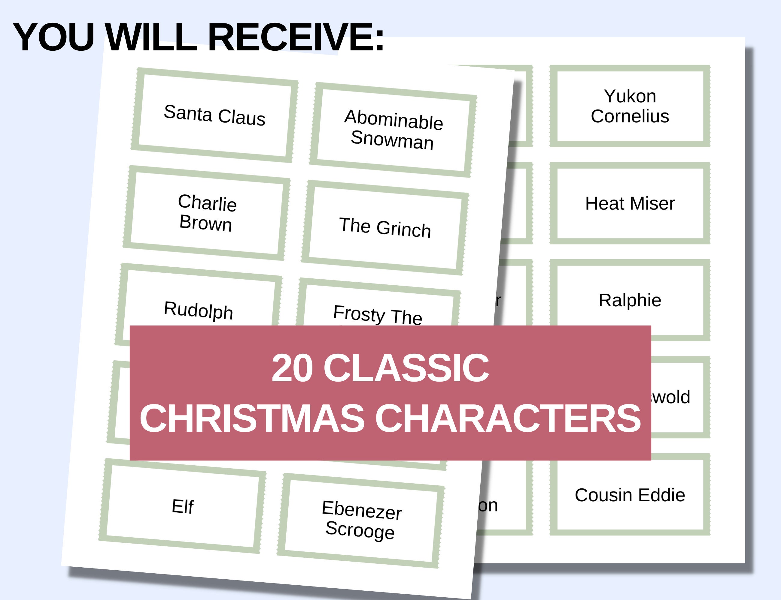 Christmas Charades, Christmas Party Games, Printable Christmas Party ...