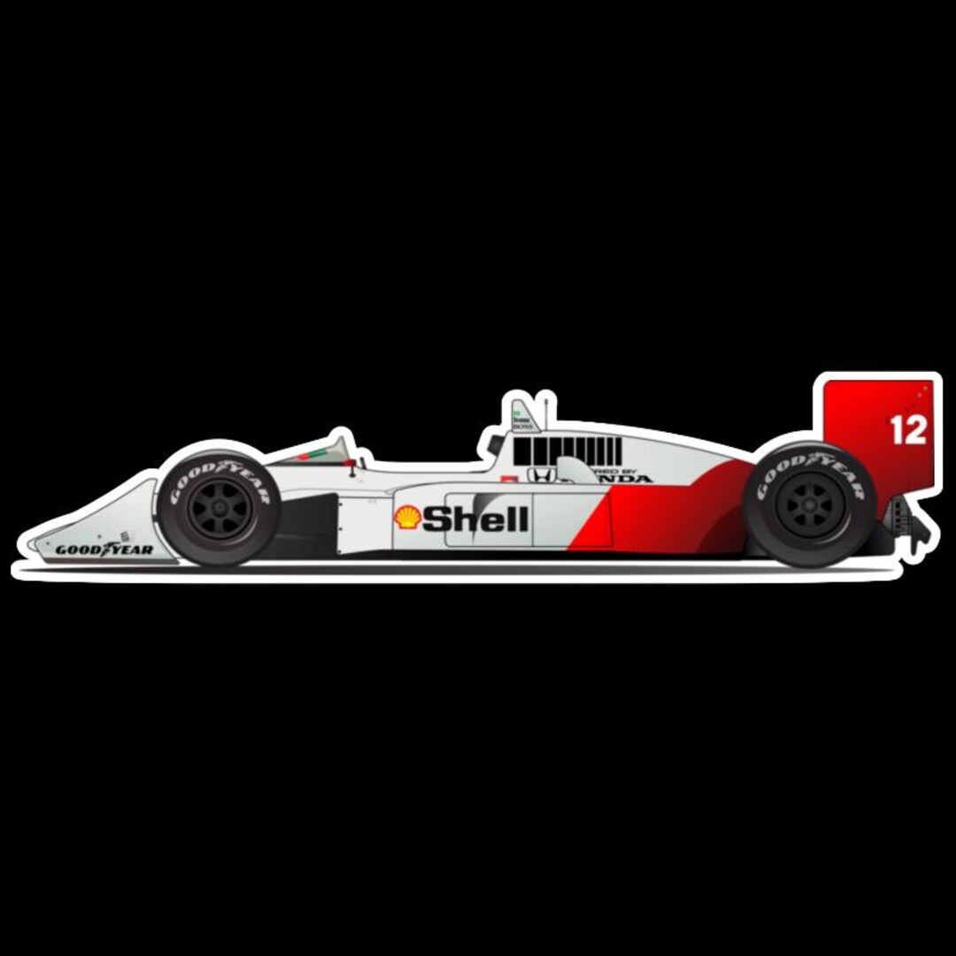 Ayrton Senna MP4-4 Sticker - Etsy