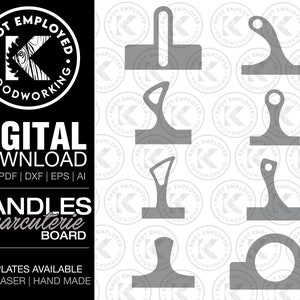 Charcuterie Board Handles Handle Designs Handle Templates - Etsy