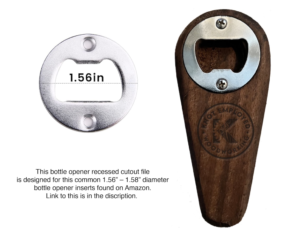 Bottle Opener CNC Vector Beer Opener Insert Hardware - Etsy