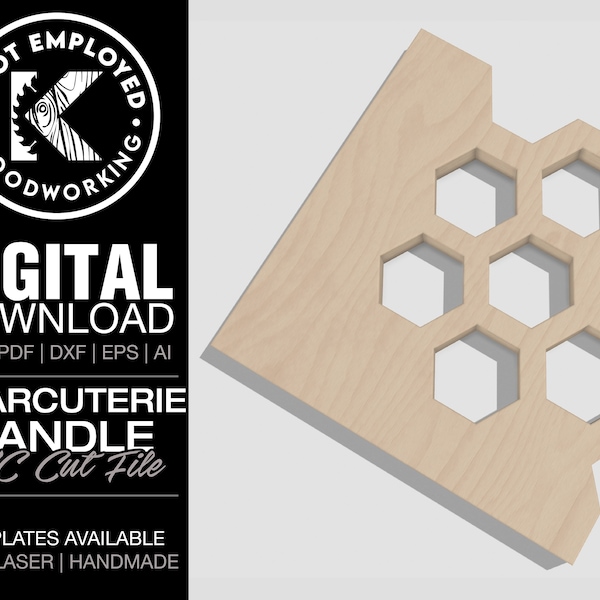 Charcuterie Board Handle Template Svg - Etsy