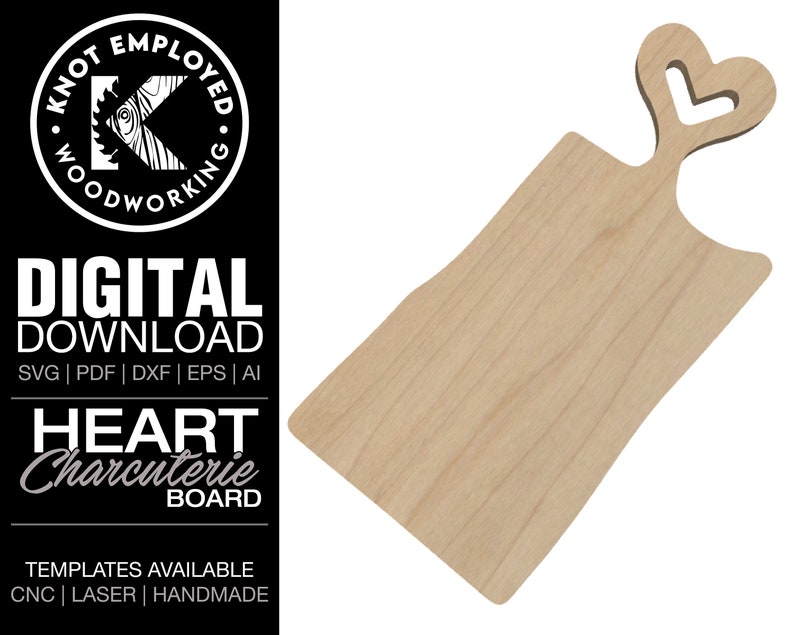 Charcuterie Board Template Digital File svg Pdf Dxf Eps Ai - Etsy