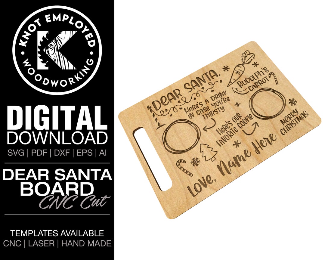 Dear Santa Christmas Tray | Santa Tray |cookies for Santa Tray ...