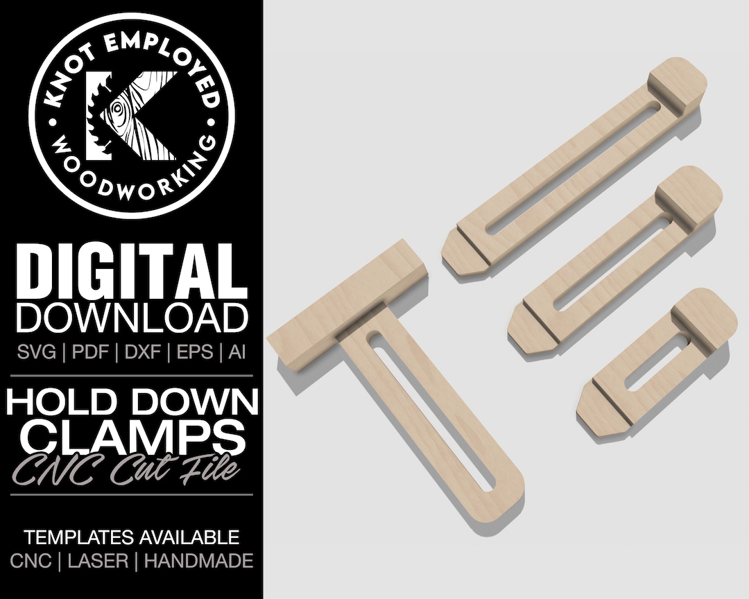 CNC Clamps | Hold Down Clamps | T-track Clamps | Spoil Board Clamps ...