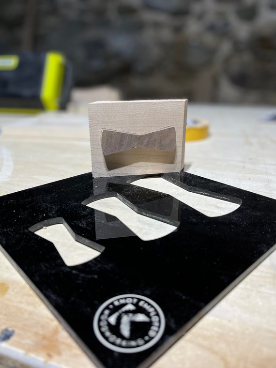 Bow Tie Inlay Jig Bow Tie Template Inlay Jig - Etsy