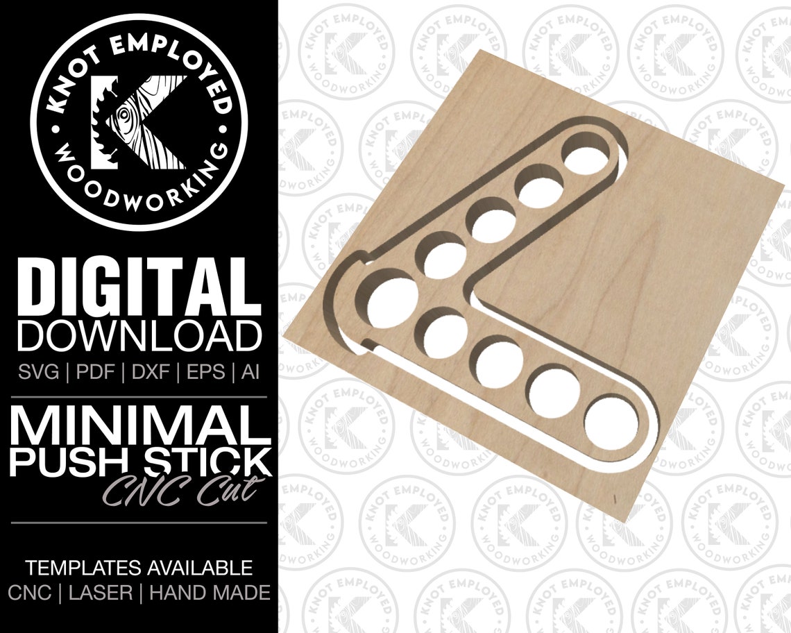 Table Saw Push Stick | CNC Router Files | Printable Templates | Push ...