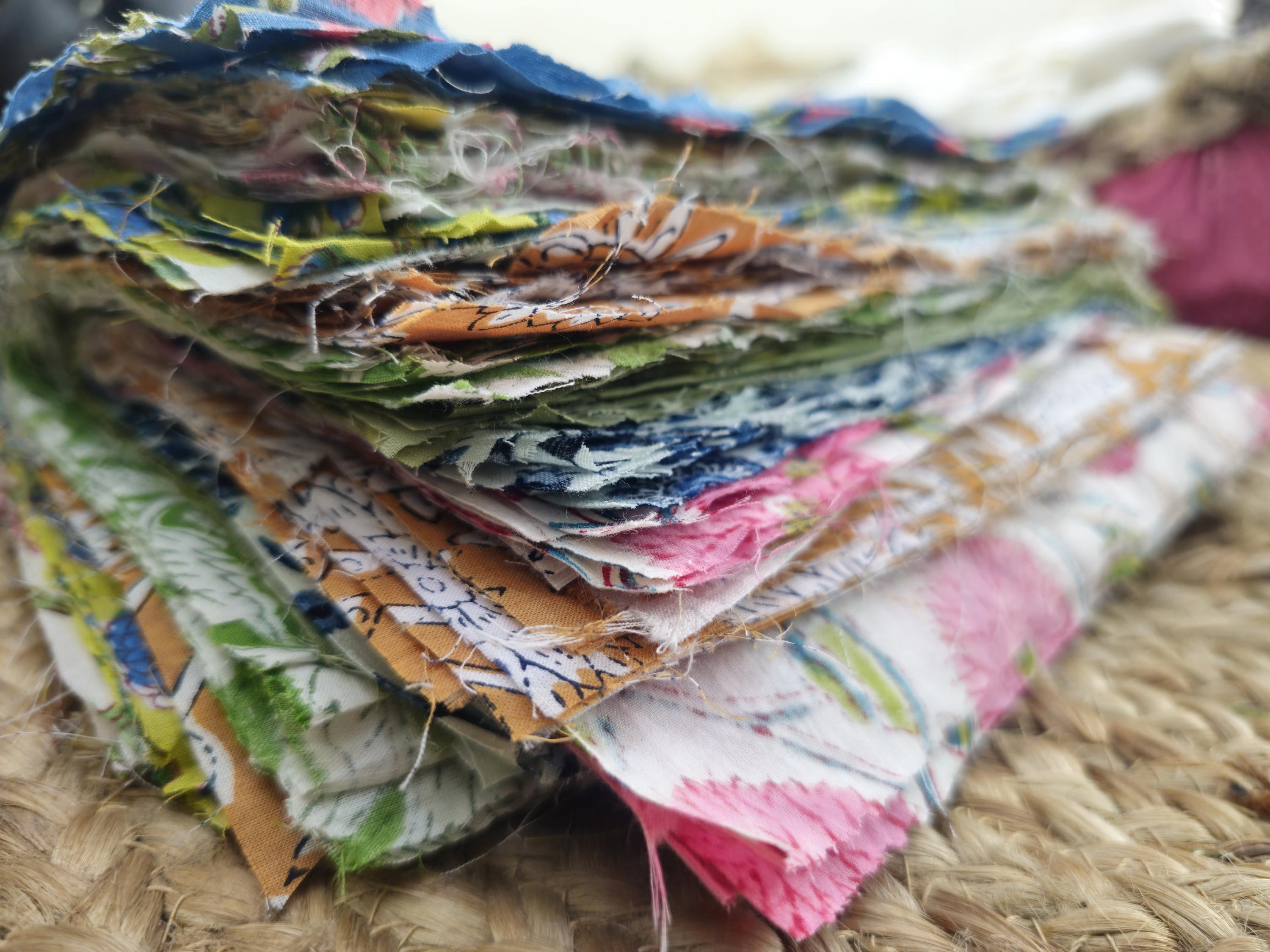 Indian Hand Block Printed Scrap - Scrap Bundle - Fabric Scraps Cotton ...