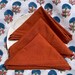 50 Pcs Rust Cotton Napkins, Handmade Custom Size Napkins Available ...