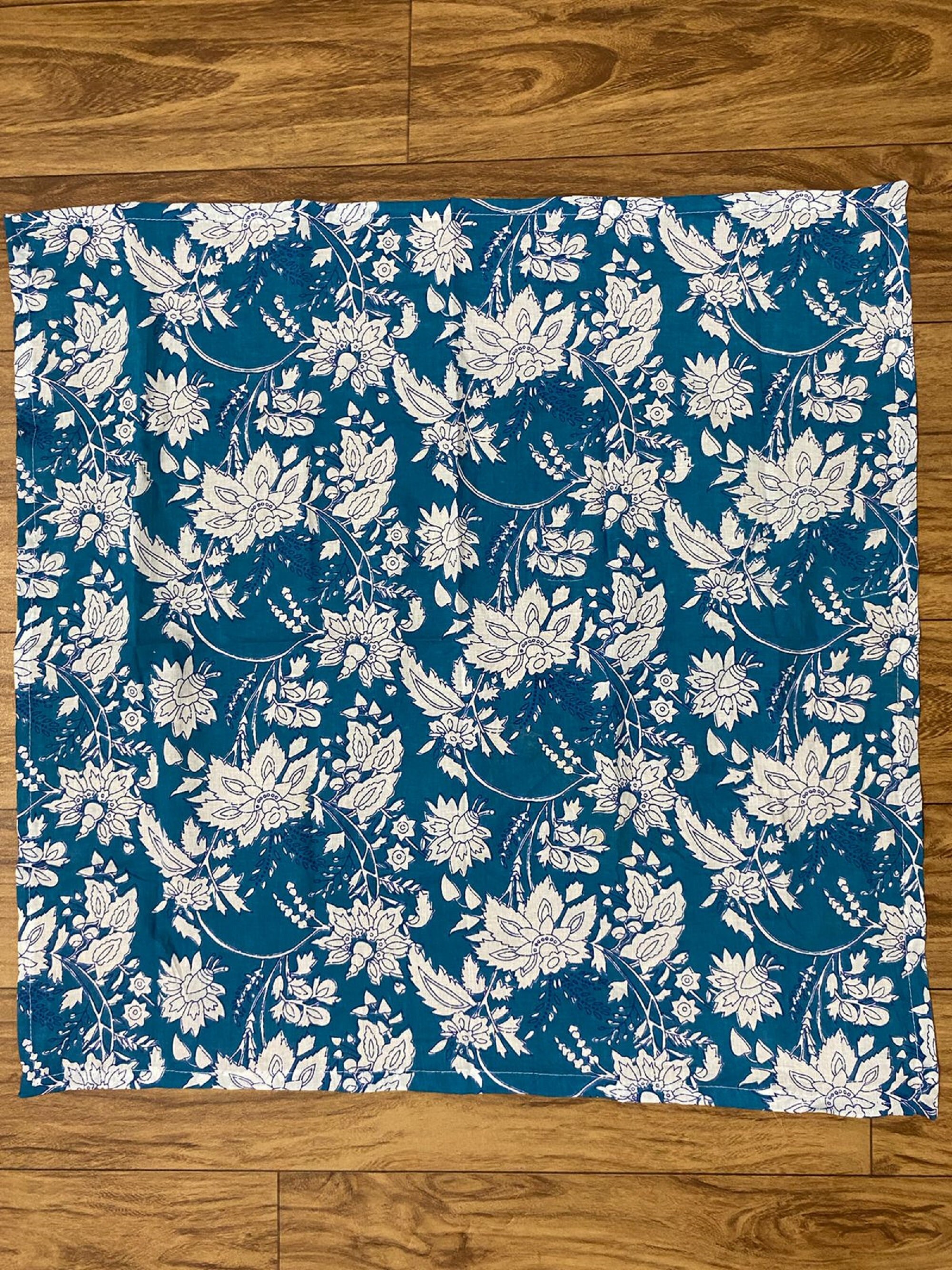 Hand Block Print Soft Cotton Bandana- Handmade Organic Bandana Bohemian ...