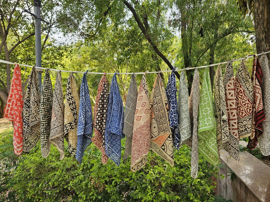 Unique Bulk Bandanas Set of 20 Organic Cotton Bandana Bandana Scarf ...