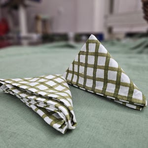 Gingham Cotton Cloth Table Napkins Farmhouse Style Buffalo Check ...