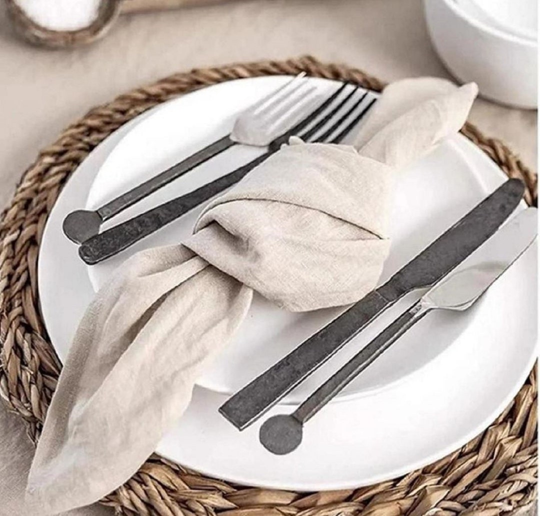 100 Pack of Natural Cotton Napkin for Dining or Everyday Meals at Home ...