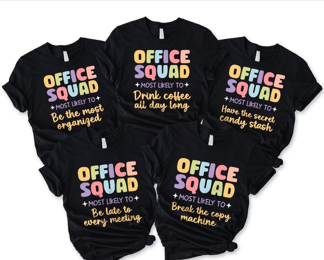 Office Squad Shirts, Coworker Gift, Office Squad Shirt, Administrative ...