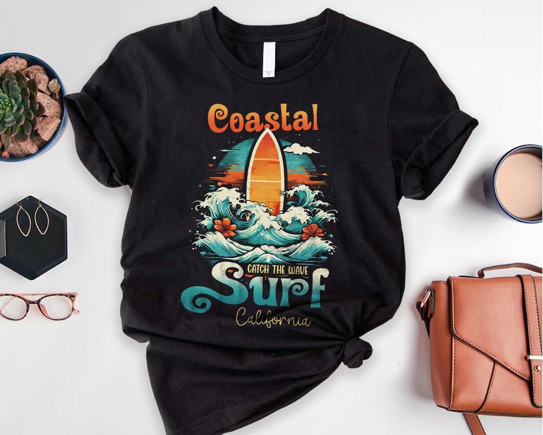 Coastal Surf Shirt Coconut Girl Clothes Trendy Beachy Shirts Surf Tee ...