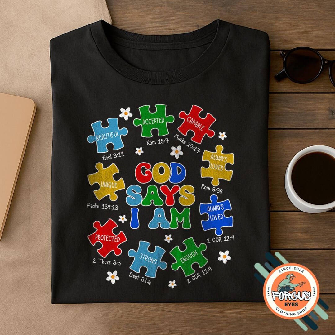 Positive Affirmation Puzzle Design, Inspirational Words Autism Style ...
