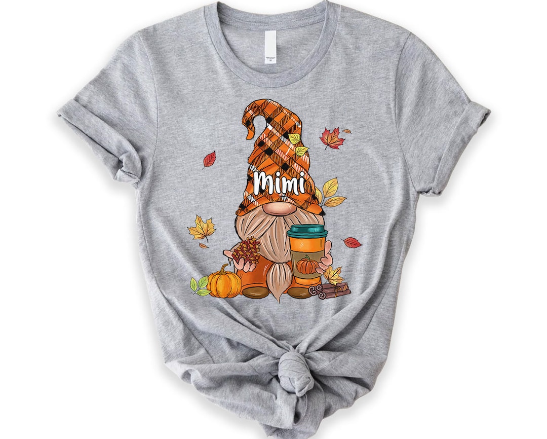 Mimi Fall Shirt, Personalized Grandma Shirt With Names, Custom Mimi ...