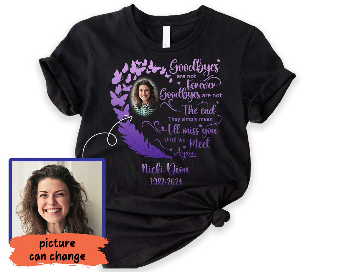 In Loving Memory, Floral Memorial T-shirt, Funeral Shirt for Women ...