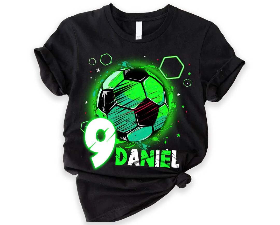 Soccer Birthday Shirt, Soccer Custom Shirt, Personalized Soccer Shirt ...