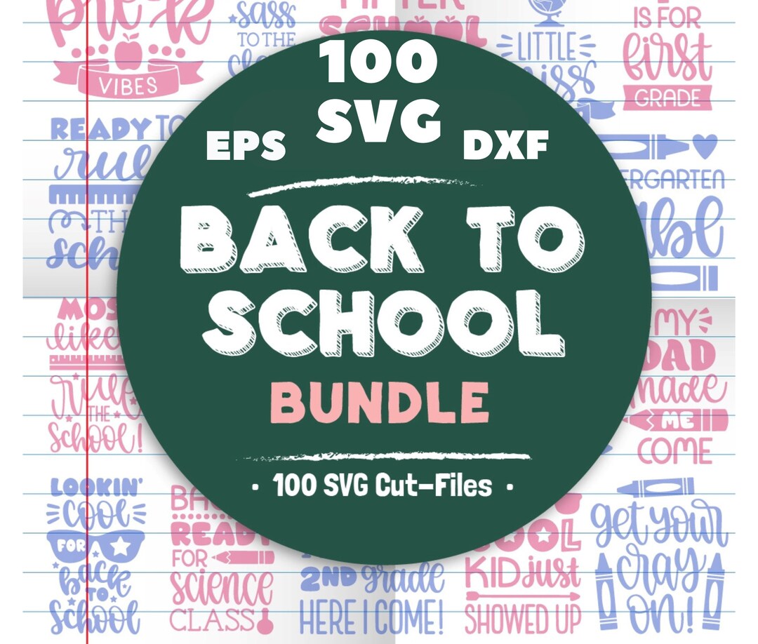 Back to School SVG, DXF & EPS Bundle First Day of School Quotes and ...