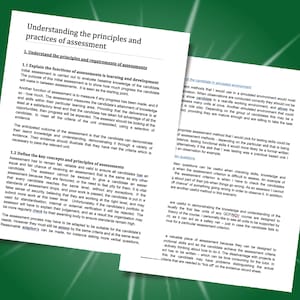 Cava Taqa Level 3 Assessor Qualifications Answers Help Units 1, 2, 3 ...