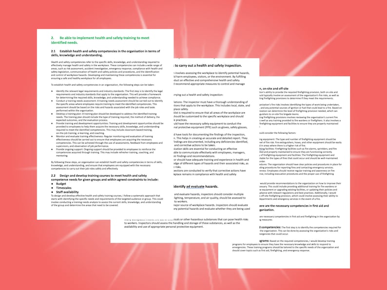 NVQ Level 6 Diploma Health and Safety in PDF Mandatory Answers Assessor ...