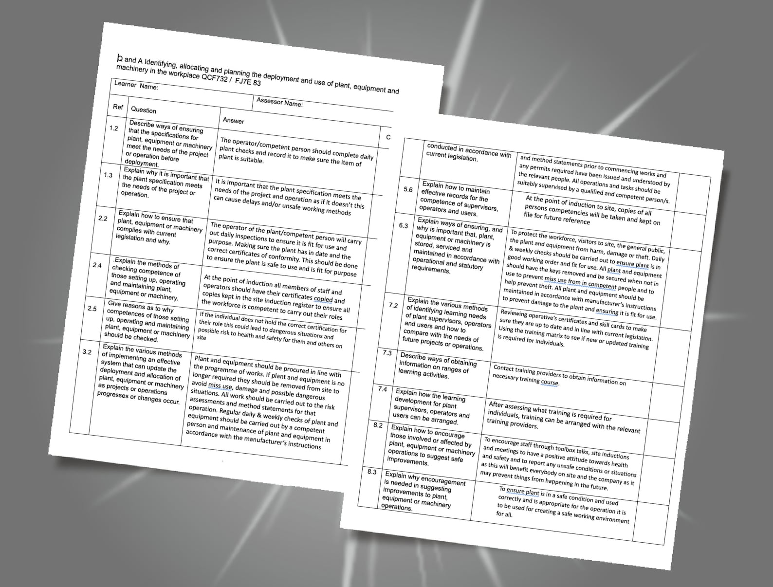 NVQ Level 5 Diploma in Lifting Operations Lifting AP (CPCS A61) Exam ...