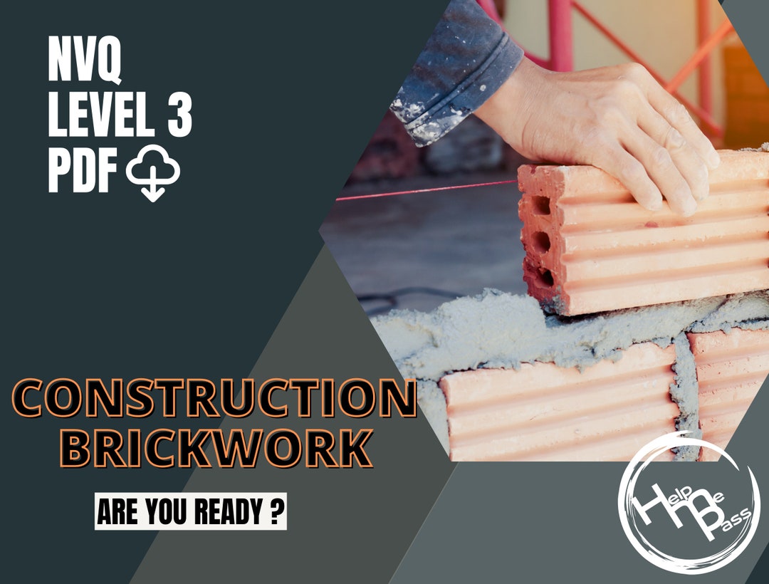 NVQ Level 3 Construction Brickwork PDF Questions and Answers - Etsy