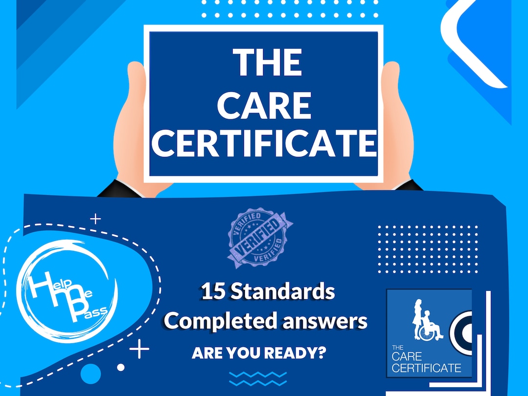 The Care Certificate in PDF, 15 Standard Completed Answers + Bonus ...