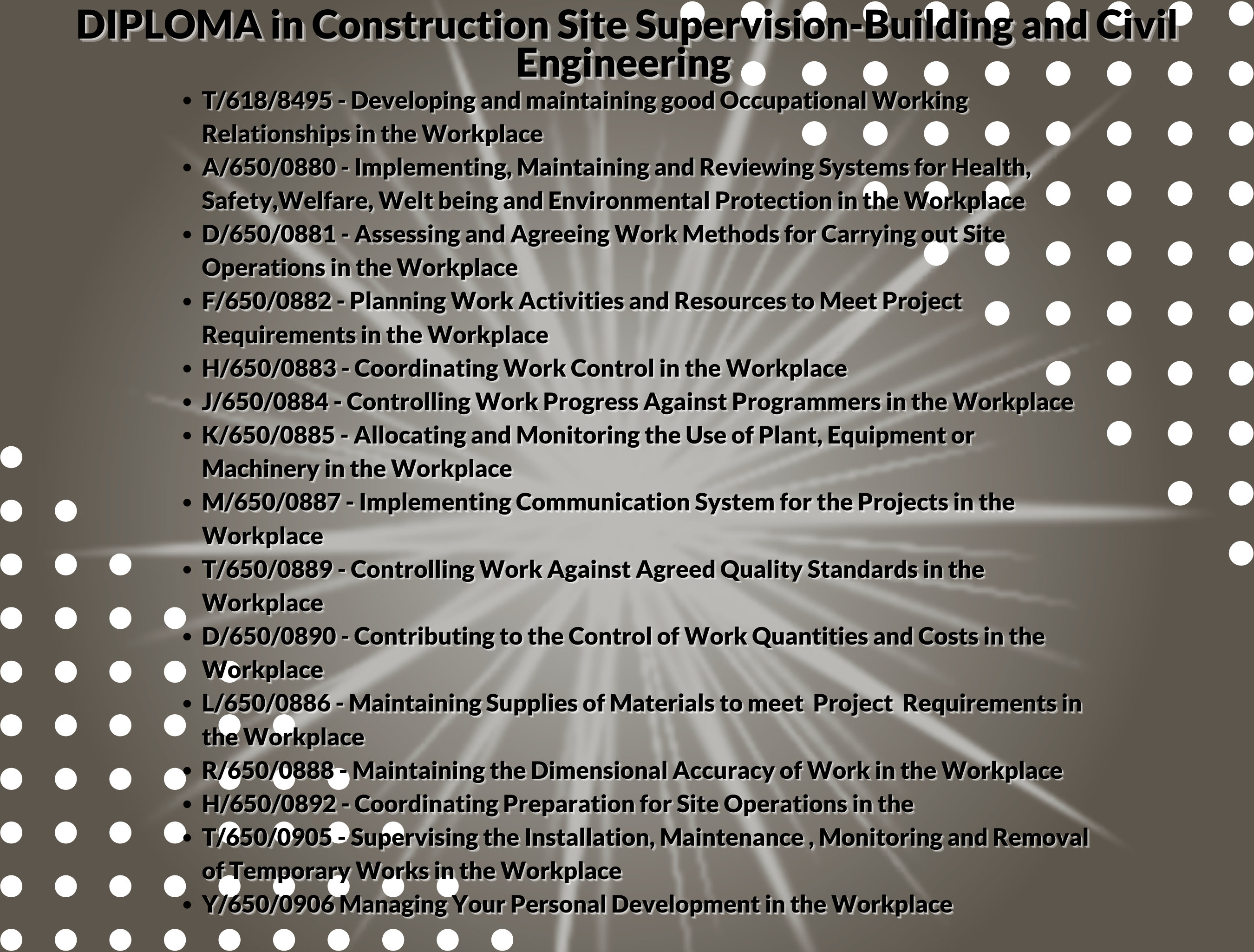 NVQ Level 4 Construction Site Supervision Building and Civil ...