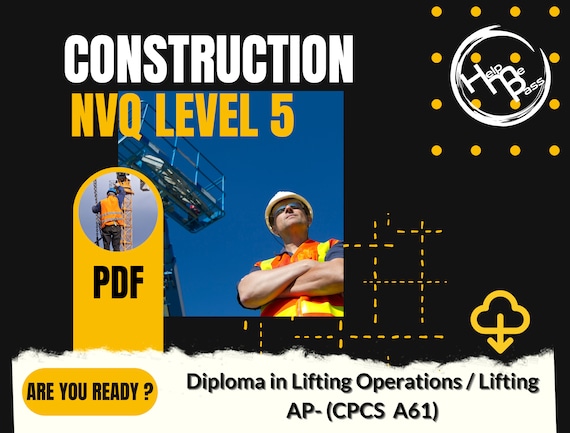 NVQ Level 5 Diploma in Lifting Operations Lifting AP CPCS - Etsy UK
