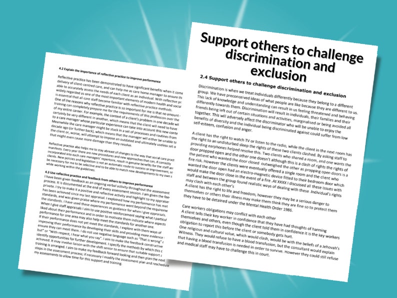 Nvq Qcf Diploma Level 5 Health and Social Care Adults 27 Units Answers ...