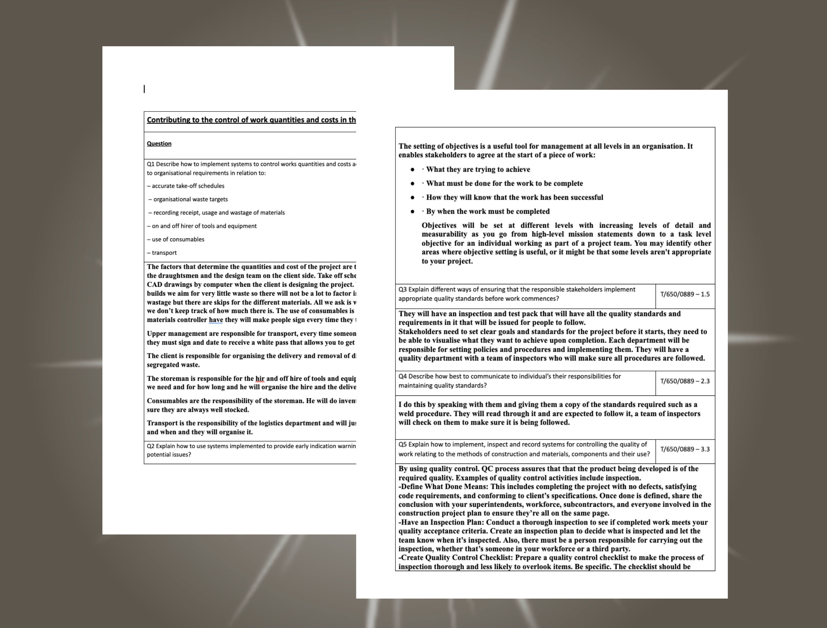 NVQ Level 4 Construction Site Supervision Building and Civil ...