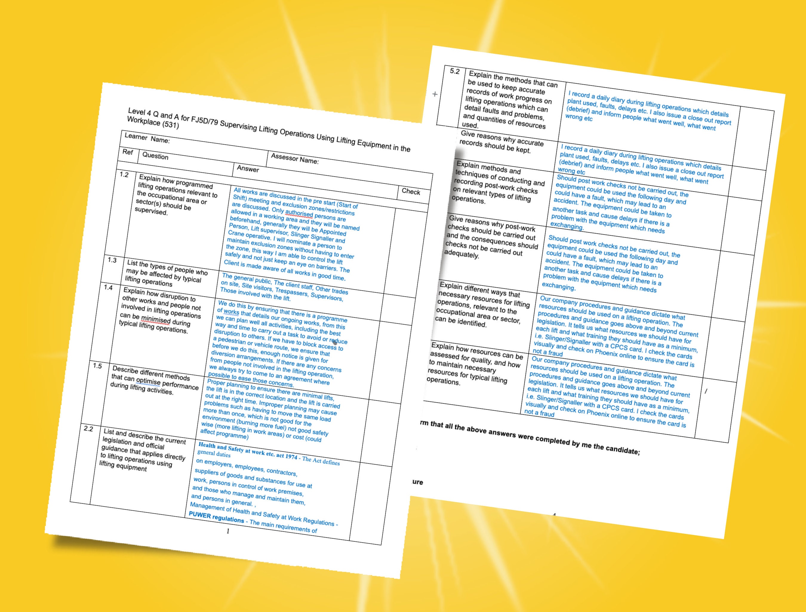 NVQ Level 4 in PDF Diploma Lift Supervisor - Supervising Lifts ( CPCS ...
