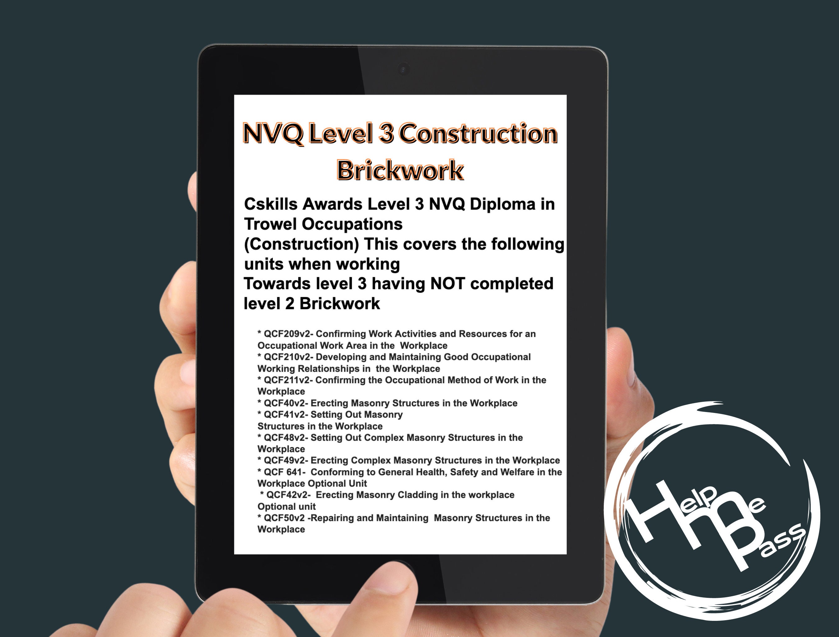 NVQ Level 3 Construction Brickwork PDF Questions and Answers - Etsy