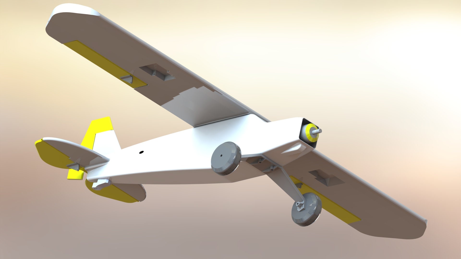 3D Printable RC Aircraft Piper Cub - STL Files for 3d Printing - RC ...