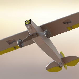 3D Printable RC Aircraft Piper Cub - STL Files for 3d Printing - RC ...