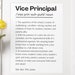 Vice Principal Definition Print, Vice Principal Gift, Assistant ...