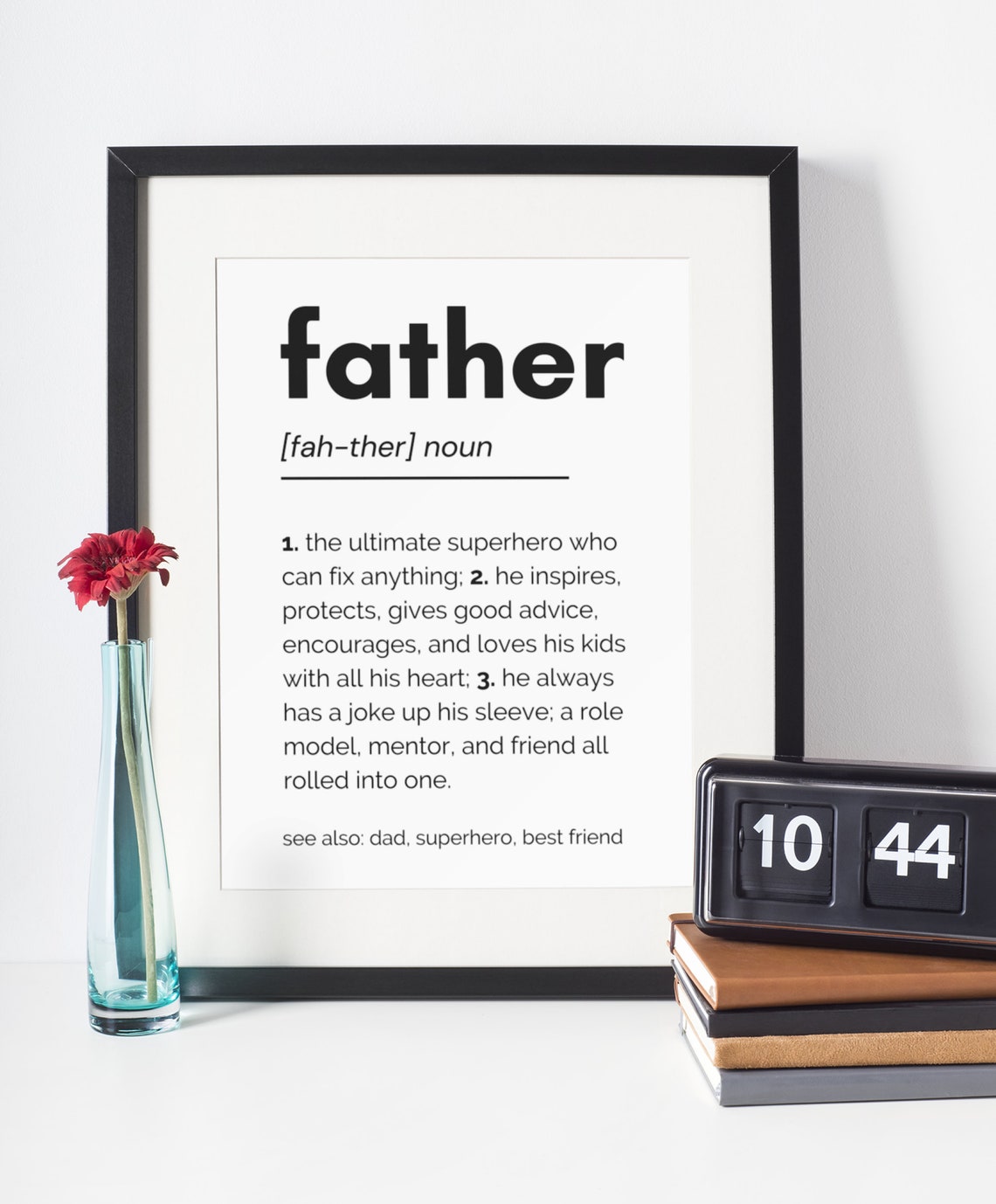 Father Definition Printable, Gift for Dad, Dad Definition, Digital ...
