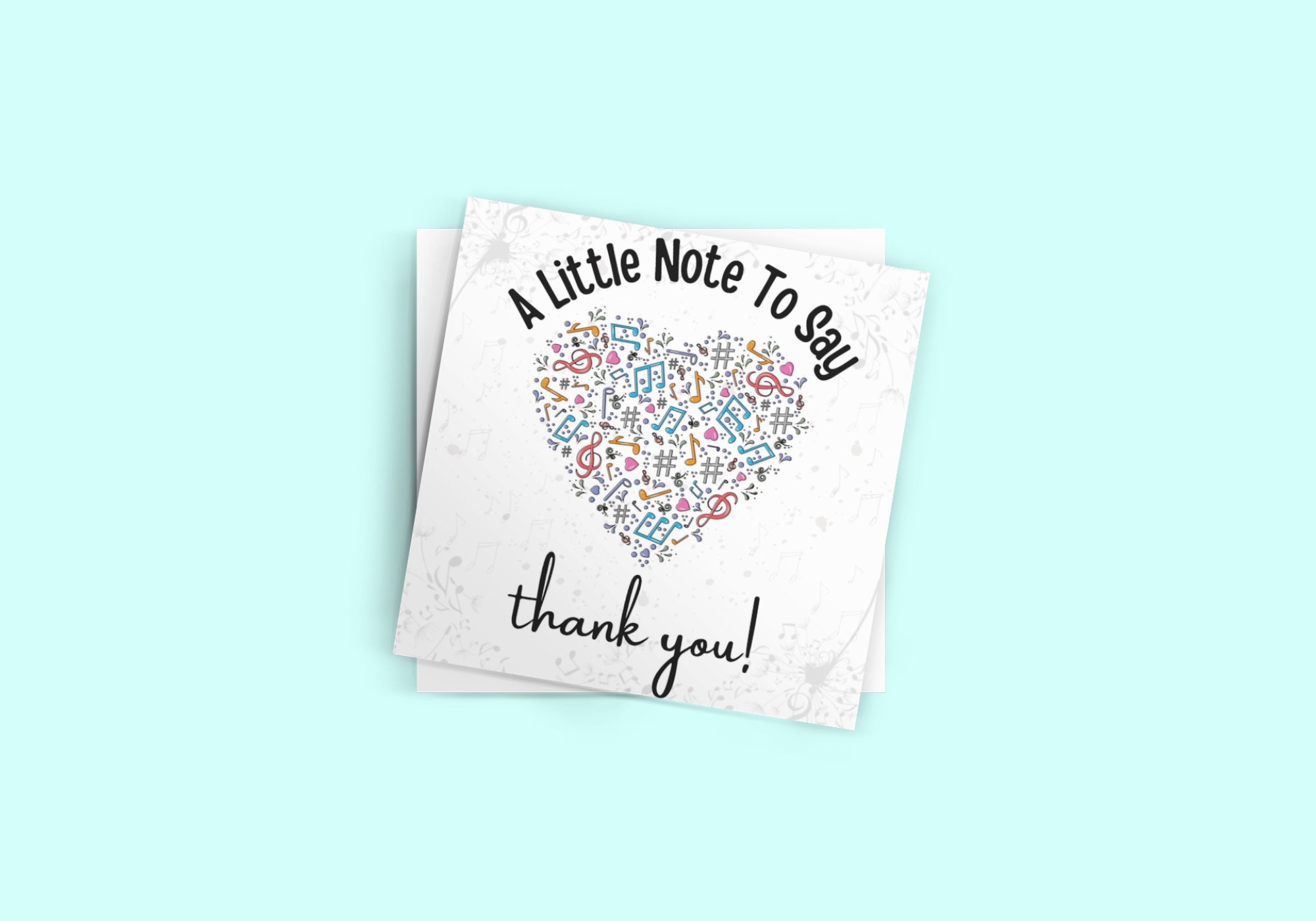 Music Teacher Appreciation Card, Thank You Card for Music Teacher ...