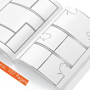 Blank Comic Book for Kids, Create Your Own Comics, Blank Comic Book ...