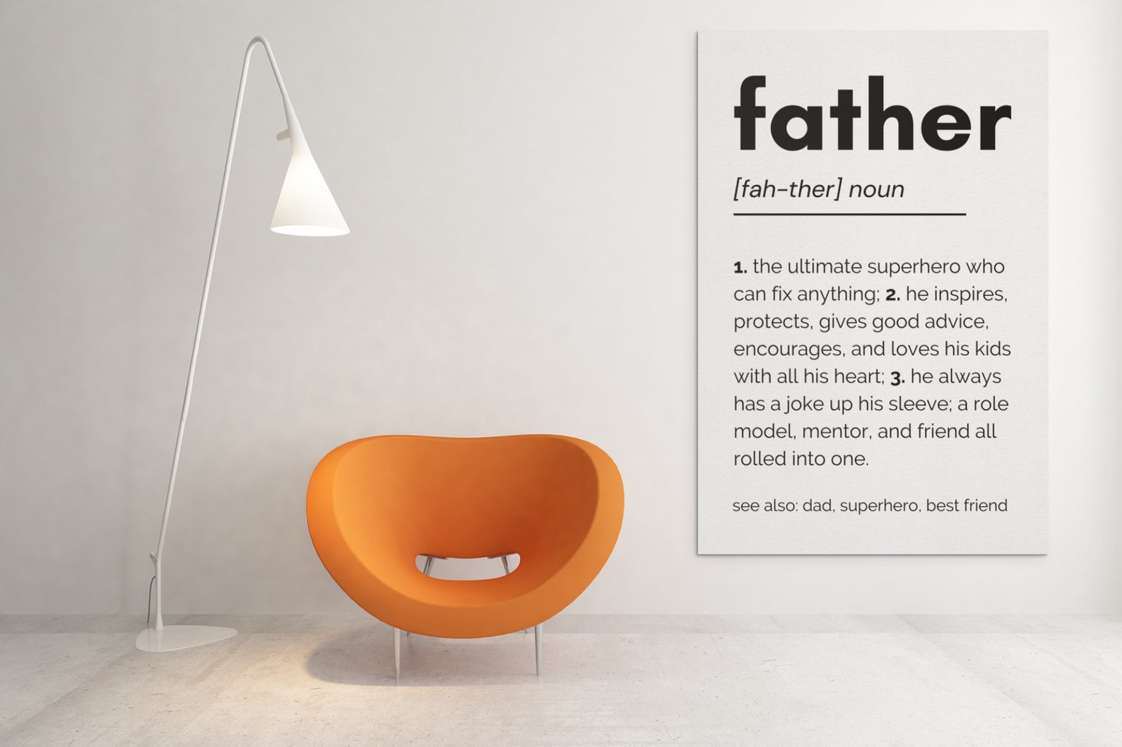 Father Definition Printable, Gift for Dad, Dad Definition, Digital ...
