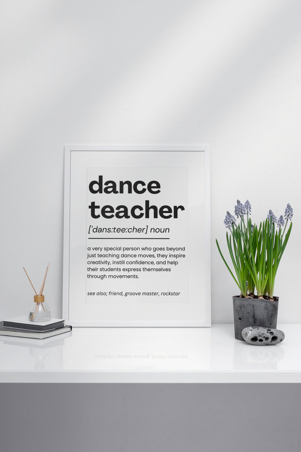 Dance Teacher Appreciation Gift, Dance Teacher Definition Print, Gift ...